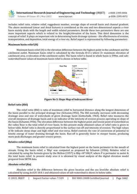 Morphometric Analysis Of Indrayani River Basin Using Remote Sensing And Gis Techniques And
