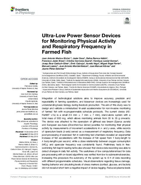 Pdf Ultra Low Power Sensor Devices For Monitoring Physical Activity