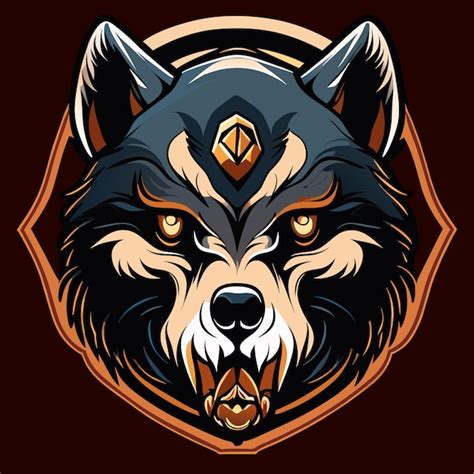 Premium Vector Detailed Wolf Skull Vector Retro Graphic