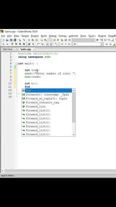 floyd s triangle code in c shorts programming shortvideo