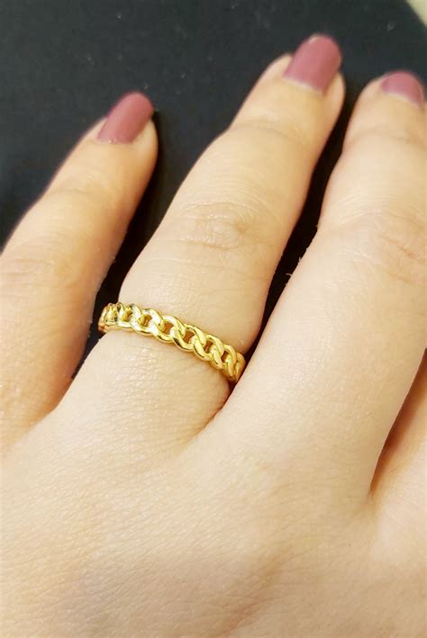 Isagha خاتم ذهب عيار 18 من ايطالي Italy