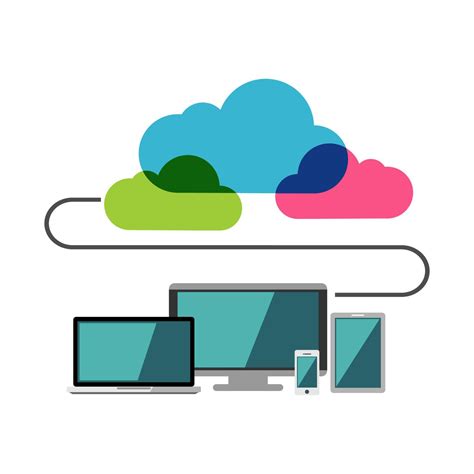 Cloud Computing Connect To Internet 5579917 Vector Art At Vecteezy
