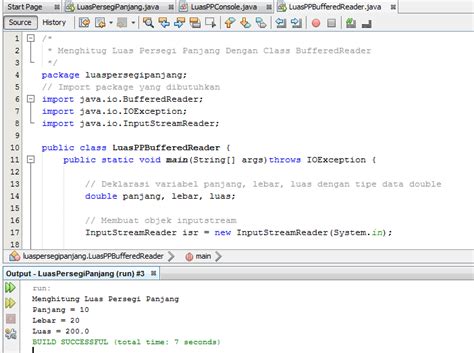 Menghitung Luas Persegi Panjang Dengan Java Menggunakan Class Scanner