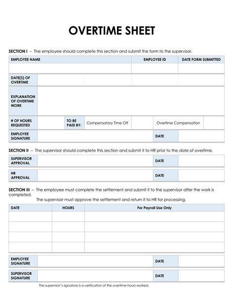 Overtime Sheet How To Make Free Templates For Excel