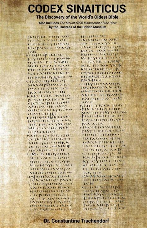 Codex Sinaiticus Tischendorf Constantine Książka W Empik