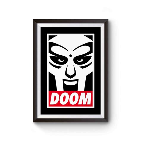 Mf Doom Hip Hop Rap Logo Poster
