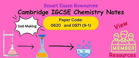 Preparation Of Salt IGCSE Notes Smart Exam Resources