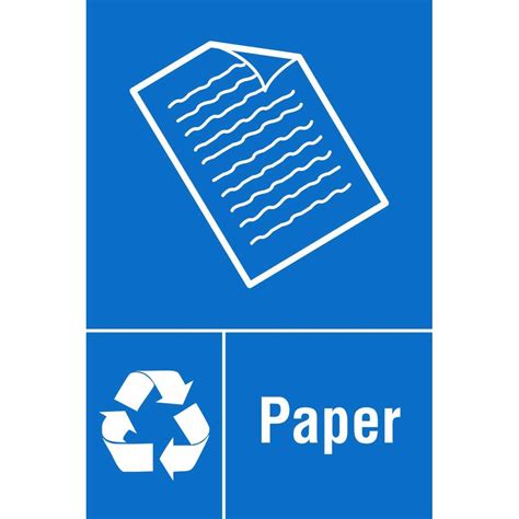 Recycling Paper Sign