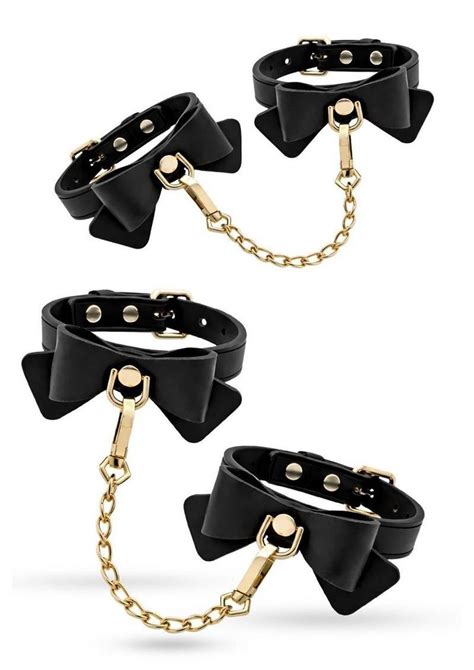 Temptasia Ardor Silicone Wrist And Ankle Restraints With Bow Risque