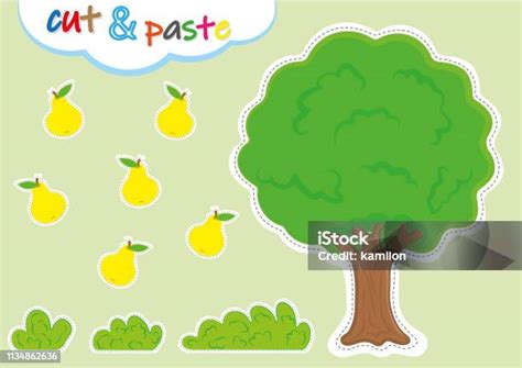 Memotong Dan Menempelkan Aktivitas Untuk Lembar Kerja Tk Pemotongan Dan Tempel Prasekolah