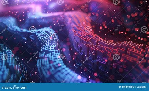 the visualization of data encryption resembles a complex labyrinth with