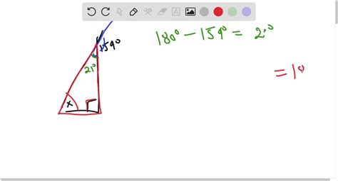 solved a side of the triangle below has been extended to form an