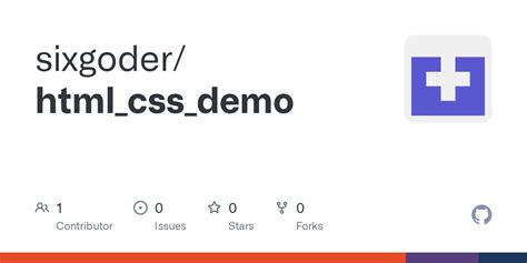 Github Sixgoderhtmlcssdemo