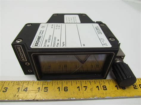 Krohne DK M E Variable Area Flow Meter Bar Part Or Repair