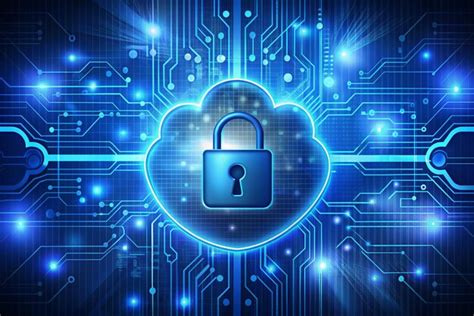 Cloud Computing Security Circuit Board Connection Concept Premium Ai