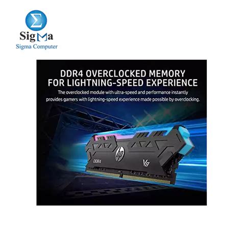 HP V8 RGB 16GB 2 X 8GB DDR4 3600MHz U DIMM CL18 Desktop Memory Kit Black 1499 EGP