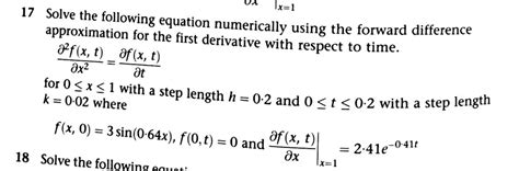 Solved Solve The Following Equation Numerically Using The Chegg