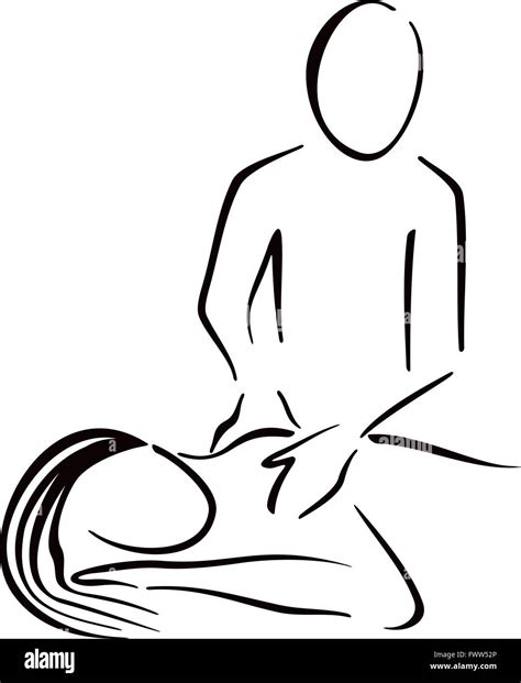 Massage Woman Hands Stock Vector Images Alamy