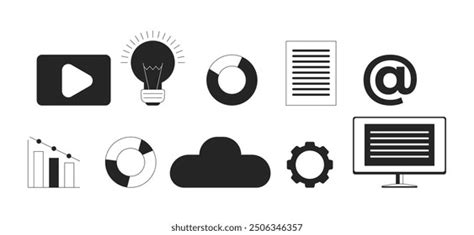 Product Management 2d Cartoon Objects Set Stock Vector Royalty Free 2505632233 Shutterstock