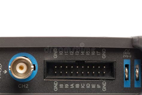 BNC Input Connector Of Digital Signal Oscilloscope Stock Image Image Of Connection Output