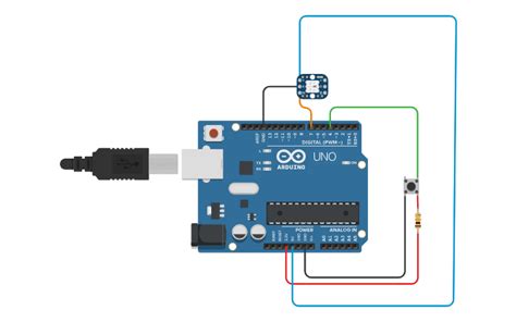 circuit design 2 button neopixel tinkercad