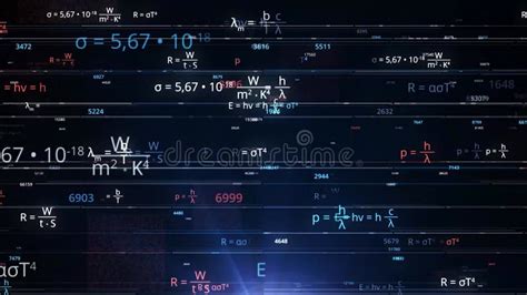 Dynamic Science Formulas Overlay Stock Footage Video Of Equations Time 380795748