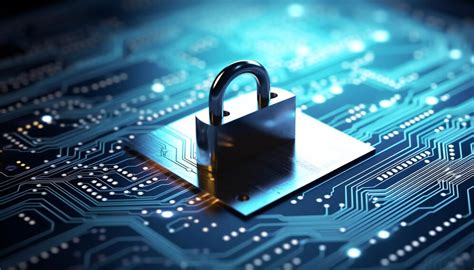Premium Ai Image Cybersecurity Concept Padlock On Top Of A Microchip