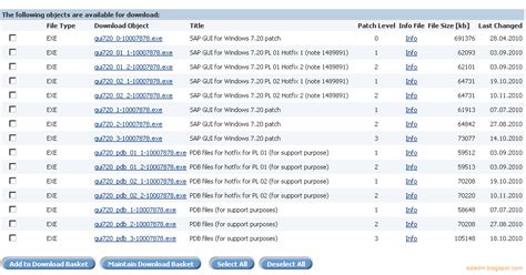 sidadm sap gui for windows patches and hotfixes