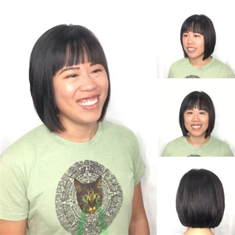 Modern Layered Bob With Bangs Layered Bob With Bangs Bob With Bangs Layered Bob