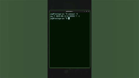 Linux Commands In 60 Seconds The Passwd Command Youtube