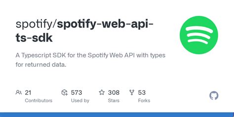 Github Spotifyspotify Web Api Ts Sdk A Typescript Sdk For The