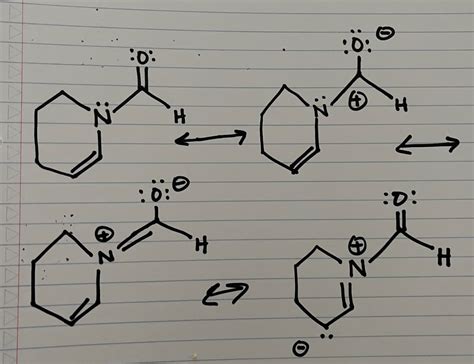 Solved For The Resonance Forms Below Draw The Arrows Showing Chegg Com