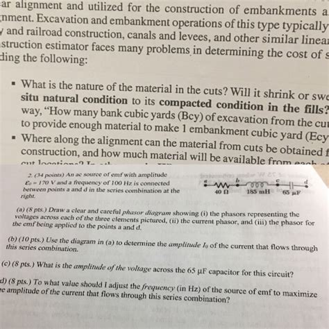 solved an ac source of emf with amplitude epsilon 0 170 v