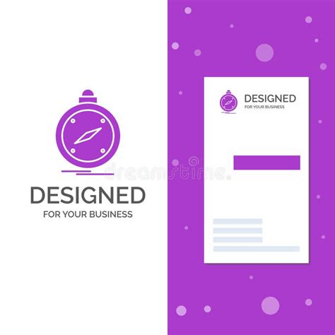 Business Logo For Compass Direction Navigation Gps Location Vertical Purple Business