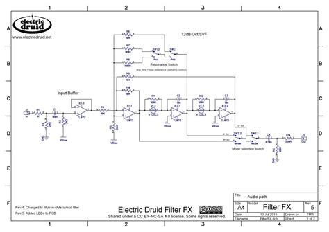 Filter Fx By Electric Druid Stomp Box Schematics