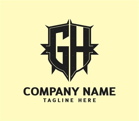 Gh Modern Monogram Logo Premium Ai Generated Vector