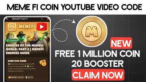 Enemies Of The Memefi World Part 2 Memefi Enemies Guide Youtube Video Code Memefi Code 29