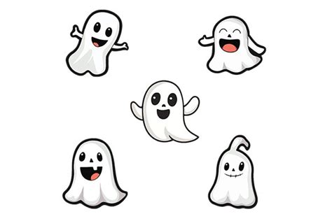 Tiny Ghosts Graphic By Graphicbubble · Creative Fabrica