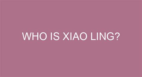 Who Is Xiao Ling Xiao Ling Was The Babeer Brother Of Gen Ling The Red Squadron Ranger After