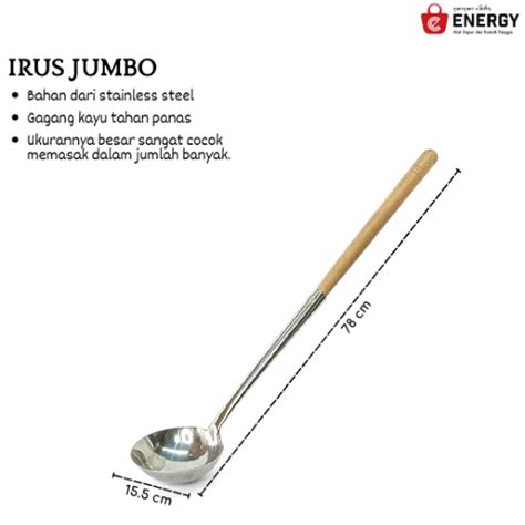 Irus Jumbo Gagang Kayu Energy Bali
