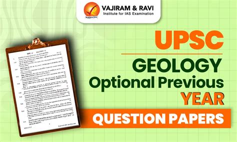 Upsc Geology Optional Previous Year Question Papers Download Pdf