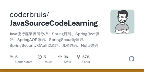 GitHub coderbruis JavaSourceCodeLearning Java流行框架源码分析Spring源码SpringBoot源码SpringAOP源码