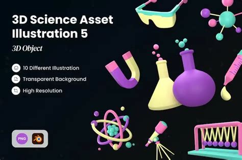 3d Science Asset Illustration 3 Free Download