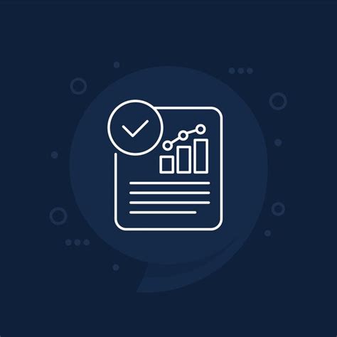 Premium Vector Performance Report Line Icon Vector