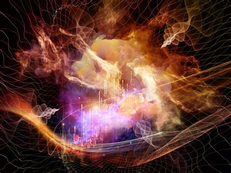 Abstract Visualization Backdrop Stock Illustration Illustration Of Digit Grid 55045097