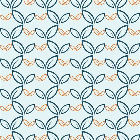 Leaf Trendy Design Repeating Seamless Pattern Vector Illustration
