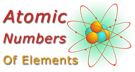 Atomic Numbers Of Elements CheckAll In