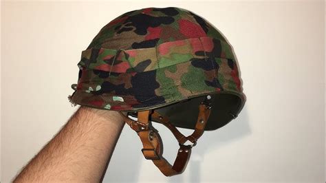 Original Swiss Model 1971 Steel Combat Helmet International Military