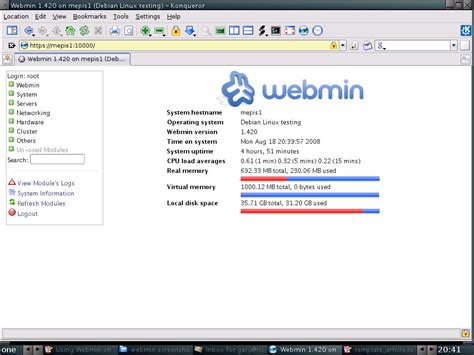 linux server dengan webmin hanya sekedar kutipan dari para ahli