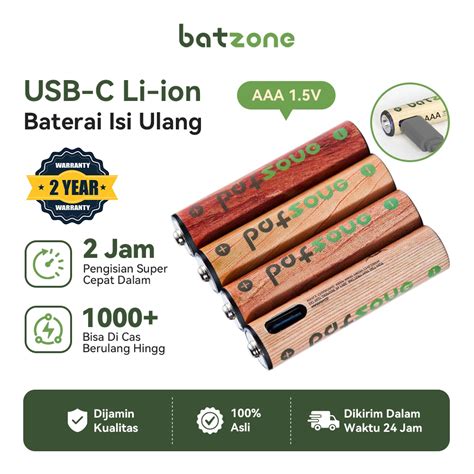 Jual Free Giftbaterai Cas Isi Ulang Pcs Smartoools Microbatt Aaa Type C Rechargeable Battery